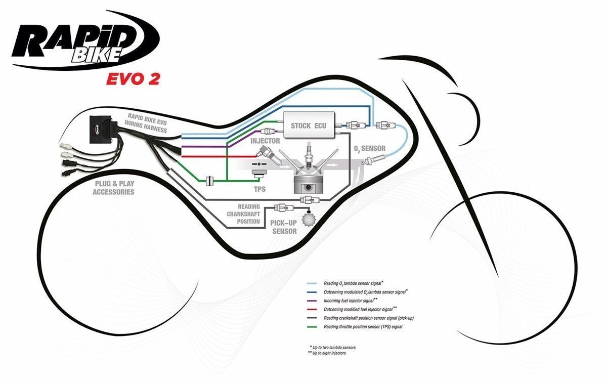Rapid Bike electronic unit EVO 2 EXCLUSIVE Suzuki GSX-8R 24-25 with cable plug and play cod. KRB ...