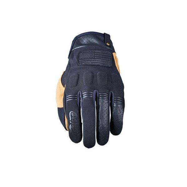 GUANTI FIVE SCRAMBLER BLACK/TAN Rif.FIVE: 23050607436 | MotoRacingShop.com