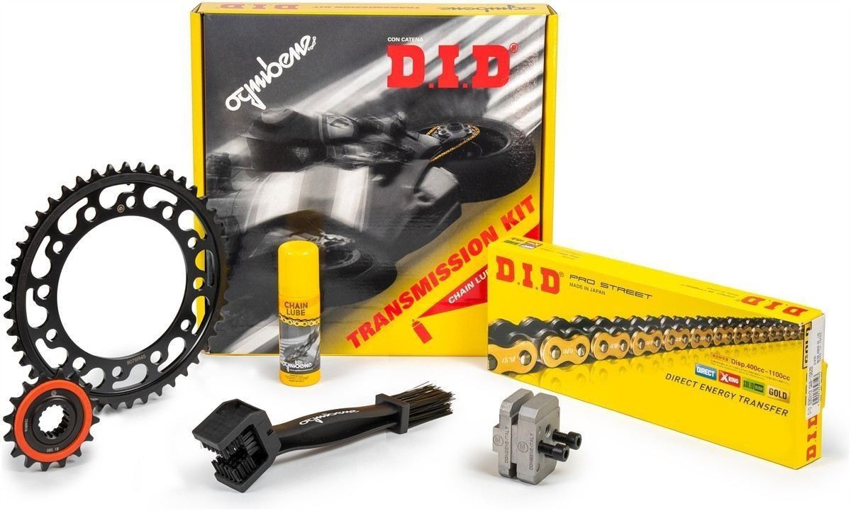 Kit final trasmission DID for modenas dynamic 125 2004 (Chain DID 428 D 122 links - Front 14 ...