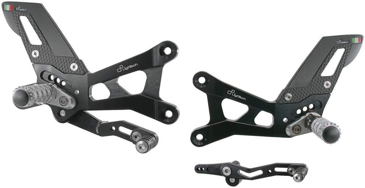 Rear sets Lightech for Yamaha R6 17-24 with fold up footpeg ...