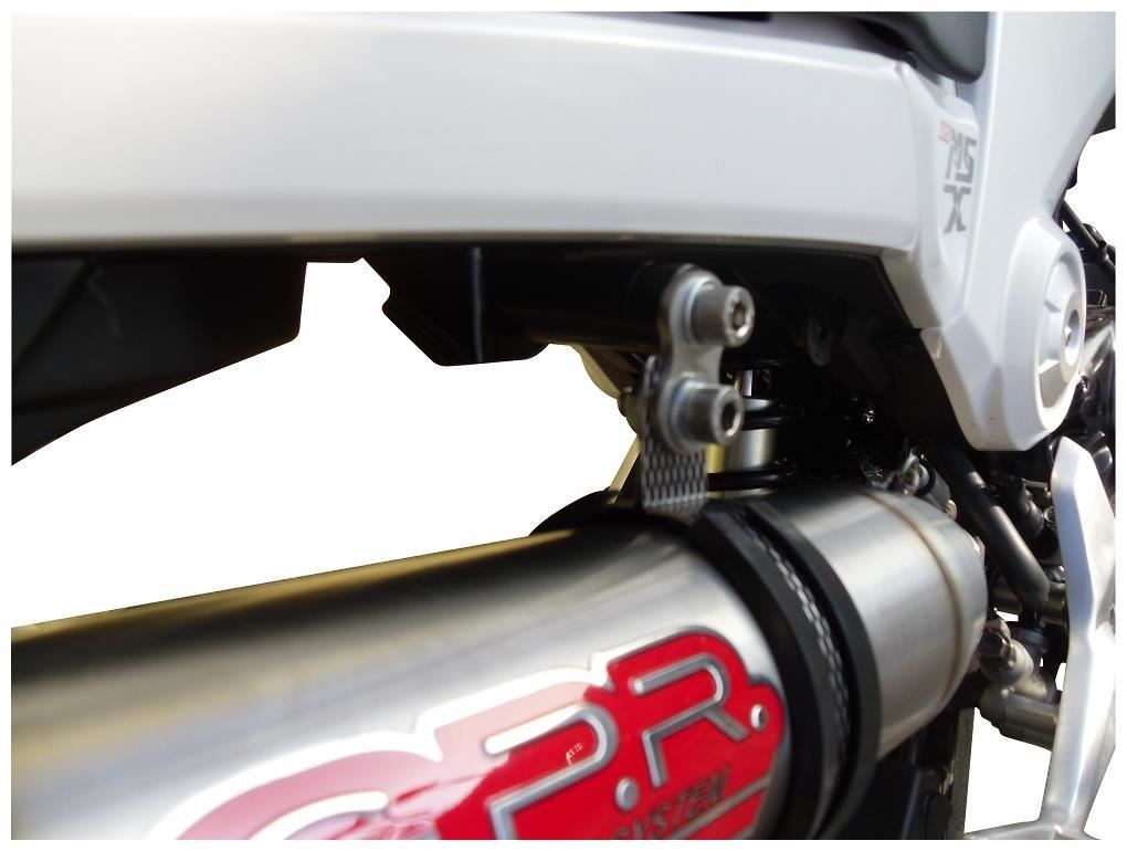 GPR deeptone inox complete exhaust system Honda MSX 125 GROM 18-20 ...